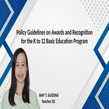 2024 Reorientation On Awards And Recognition Pptx