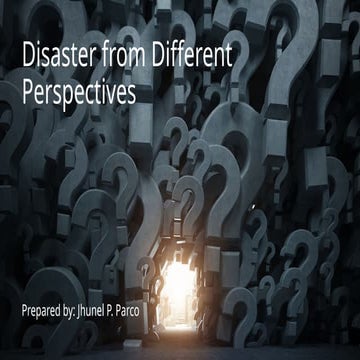 Disasters from Different Perspective.pptx