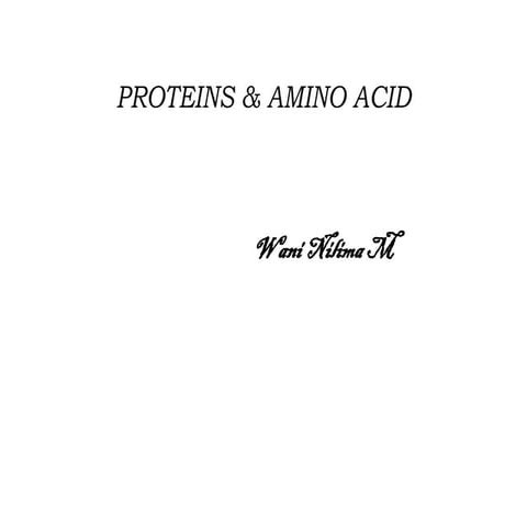 4. Protein & amino acids and their types | PPTX
