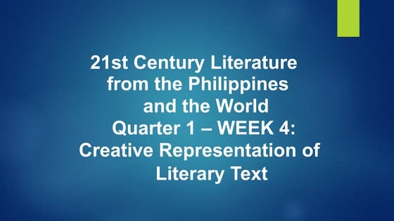 Copy of creative representation of literary text.pptx