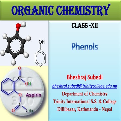 4. Phenols.pdf which explain about the general methods of preparation of phenols, physical and ...