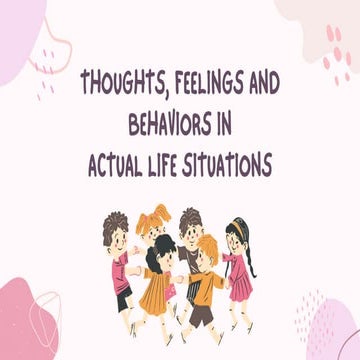 4.2-Thoughts-Feelings-Behavior-2.personal development | PPTX