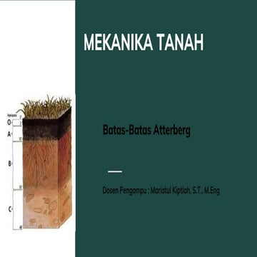 Batas-Batas Atterberg | PPTX