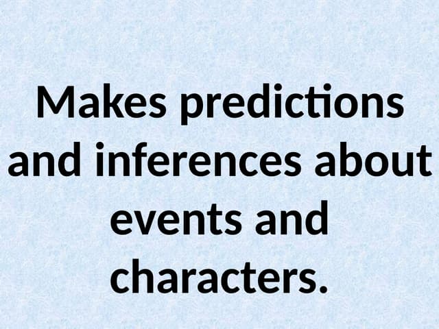 Making predictions presentation | PPT