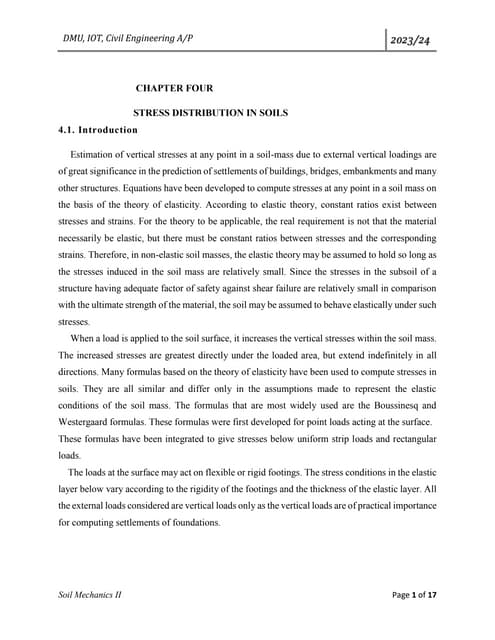 Geotechnical Engineering-II [Lec #9+10: Westergaard Theory] | PPSX ...