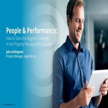 People & Performance: How to Solve the Biggest Challenge in the ...