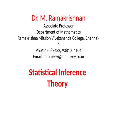 4. Statistical Inference Theory.pptxbhhgggg | PPT