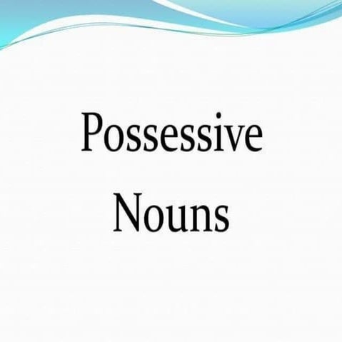 4. ENGLISH-POSSESSIVE NOUNfor grade .pptx