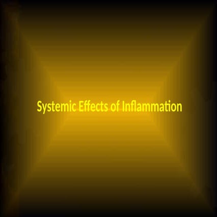 4. SYSTEMIC EFFECTS OF INFLAMMATION pathology.ppt