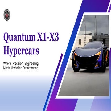 Elysian Motor Works (EMW) and NipsApp proudly presents the Quantum X1-X3 Hypercar | PPT