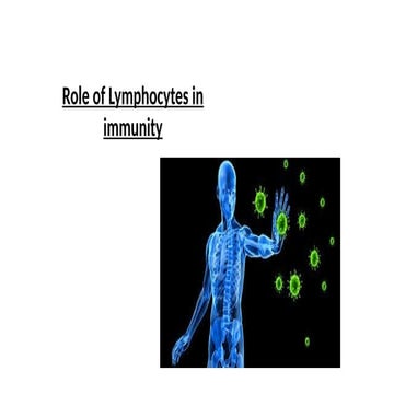 4. Lecture of Role of Lymphocytes in Immunity.pptx