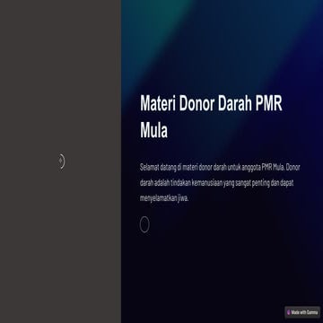 DONOR DARAH PALANG MERAH REMAJA (PMR) MULA | PDF