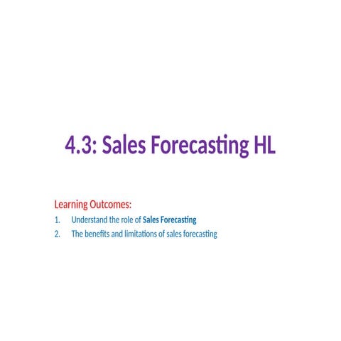IBDP Business Management 4.3 SALES FORECASTING HL.pptx