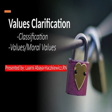 4.1 VALUES CLARIFICATION IN HEALTH ETHICS.pptx