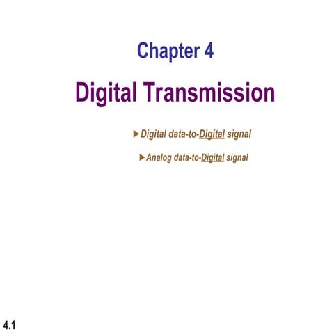 4. Digital Transmission.ppt Data Communication slide | PPT