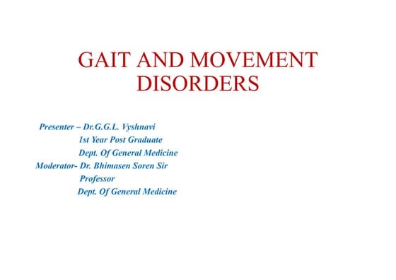 Gait abnormalities presentation | PPT