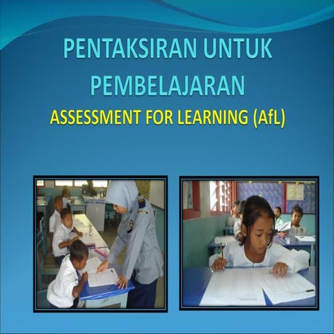 Pengenalan AFL Assessment For Learning.ppt