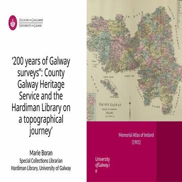 Marie Boran Special Collections Librarian Hardiman Library, University ...