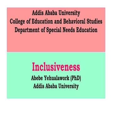 Chapter 4 inclusiveness (1).ppt Inclusiveness freshman course Ethiopia ...
