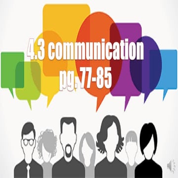 Communication Lesson IGCSE Busness Studies | PDF