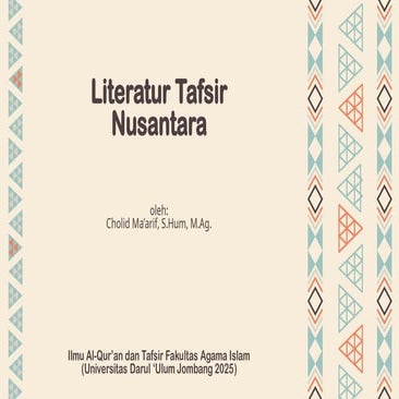 kkjljkljkl lkjkljklhjlk kjkljlkj literatur tafsir nusantara-pptx.pptx