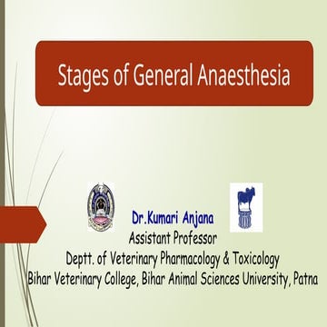 Anesthesia and it's stage with mnemonic and images | PPTX