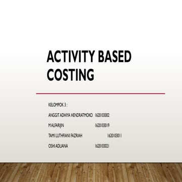 4. Activity Based Costing PPT.pptx_Akuntansi Biaya | PPTX