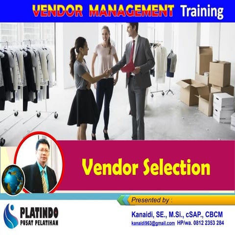 Vendor Selection _Training "VENDOR MANAGEMENT".pptx
