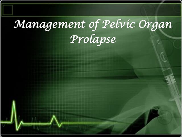 Manchester repair (Fothergill’s Operation) | PPTX