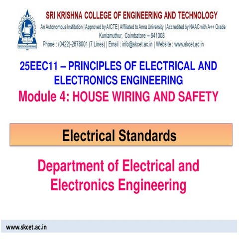 STANDARD Electrical Codes IN ELECTRICAL ENGINEERING.pptx