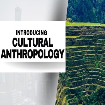 AN INTRODUCTION TO CULTURAL ANTHROPOLOGY | PDF