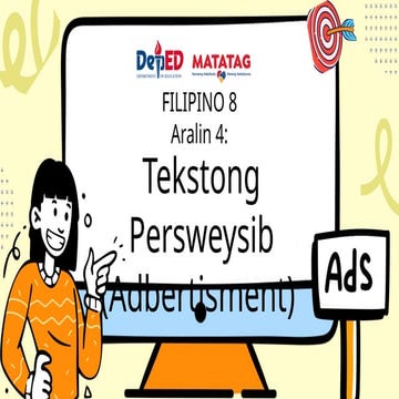 Paggawa ng Patalastas at Usapan Gamit ang iba't ibang bahagi ng ...