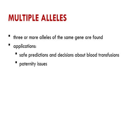 Multiple allelism | PPTX
