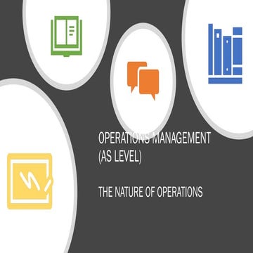 4.1 THE NATURE OF OPERATIONS- A clear and engaging PowerPoint ...