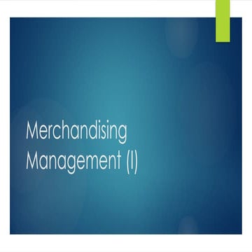 4. Merchandising Management (I) 2026.pptx