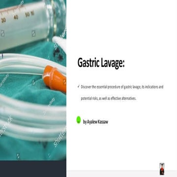 Gastric lavage | PPTX