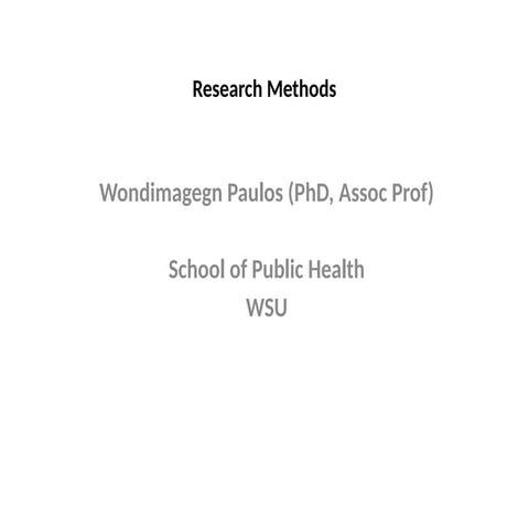 Comprehensive Overview of Research Methods and Scientific Inquiry | PPTX