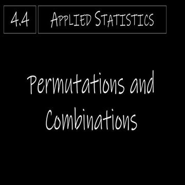 Permutations and combinations ppt | PPTX