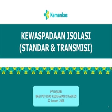 Comprehensive Training on Isolation Precautions and Infection ...