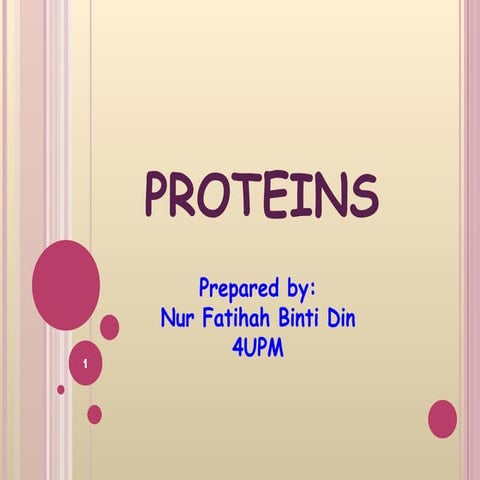 PROTEIN STRUCTURE PRESENTATION | PPTX