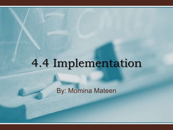 Implementation | PDF