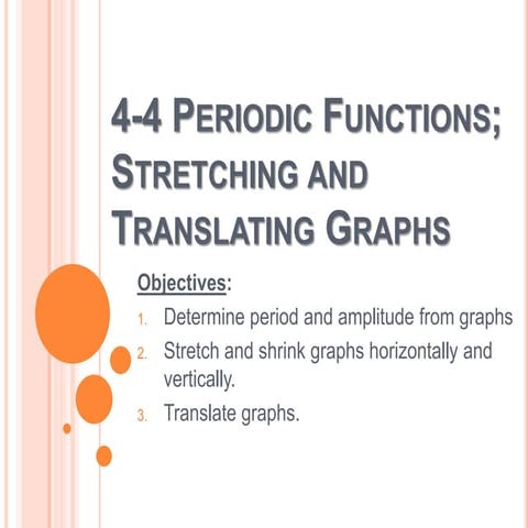 4 4 periodic functions; stretching and translating | PPTX