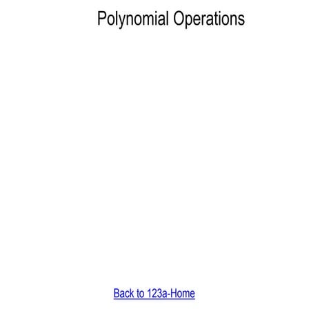 4 4polynomial operations | PPT