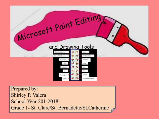 Microsoft Paint introduction for beginners | PPTX