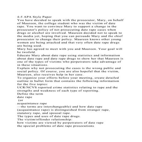 4-5 APA Style PaperYou have decided to speak with the prosecutor, .docx