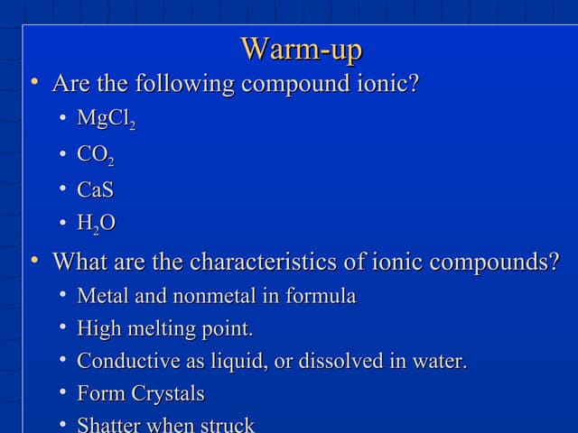 Nomenclature 2 ionic compounds | PPT