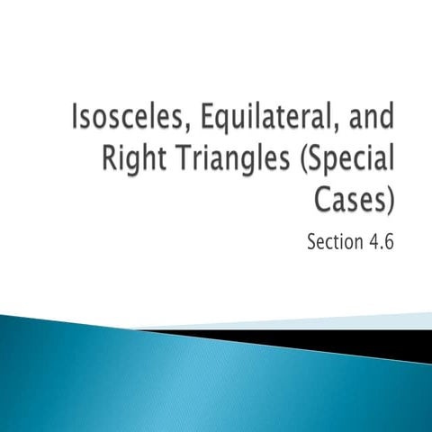 4.6 Special Triangles | PPTX