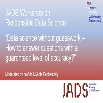 3. Workshop Responsible Data Science - Discussion on Accuracy in data ...