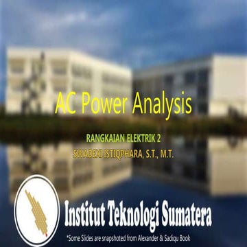 AC Power Analysis | PPTX
