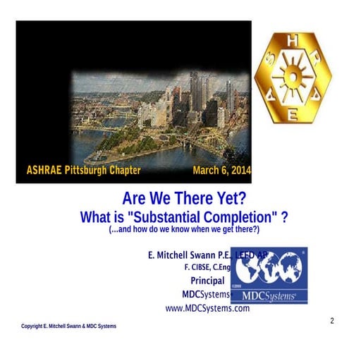 Are We There Yet - Substantial-Completion | PPT